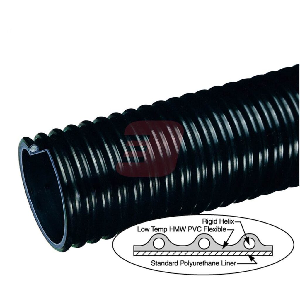 2-1/2" Tigerflex Heavy Duty Urethane Lined Air Seeder Hose